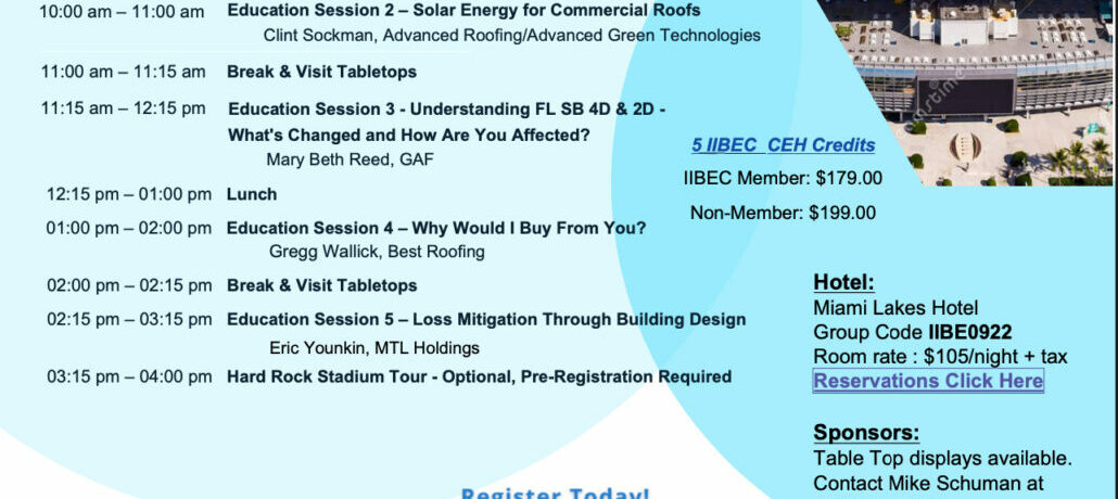 IIBEC Florida Chapter – International Institute of Building Enclosure ...